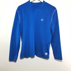 STARTER | Shirts | Starter Mens Xl Long Sleeve Blue Activewear Shirt ...